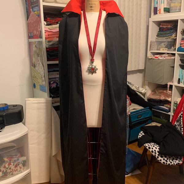 Vampire Collar Cape Sewing Pattern | Womens XS-4XL Cape PDF Cosplay ...