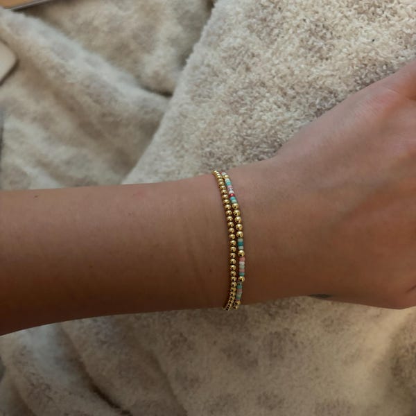Palm Springs: Hello Summer | 14k Gold Filled Bracelet | Tiny Beaded ...