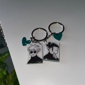 Gojo Satoru & Geto Suguru Keychain JJK Inspired Jewelry Polymer Clay ...