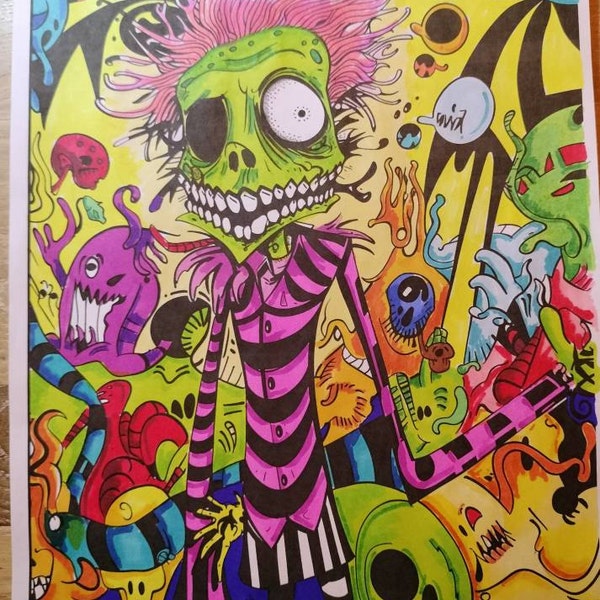 Digital Tim Burton Style Custom Portraits, Custom Halloween Portrait ...