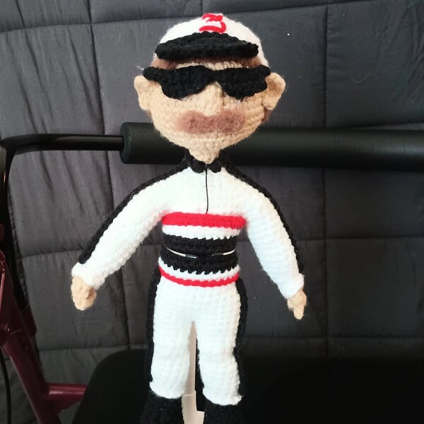 Race Car Driver Dude Amigurumi Crochet Pattern Digital Stock Car Racing ...