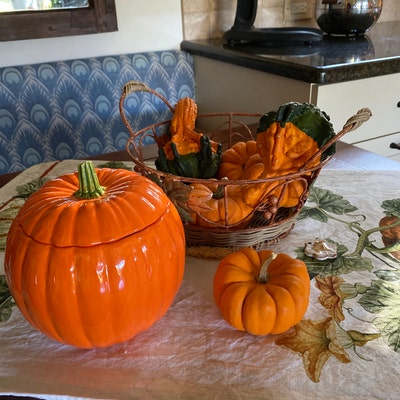 Glazed Ceramic Pumpkin Candy Dish by Jmdceramicsart - Etsy