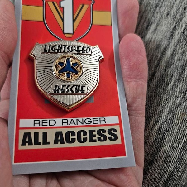 Power Rangers Lightspeed Rescue Pin Jr. Ranger Mini Badge Lapel Pin ...