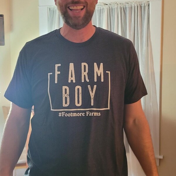 Custom Farm Shirt, Customizable Farm Name Shirt, Farm Shirts Boy, Farm ...