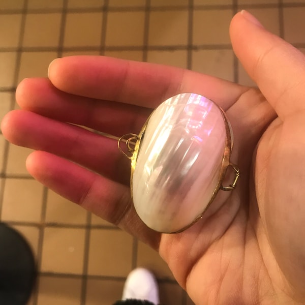 Shell Box - Seashell Ring Box, Beach Wedding, Perfume Holder, Pill Box ...