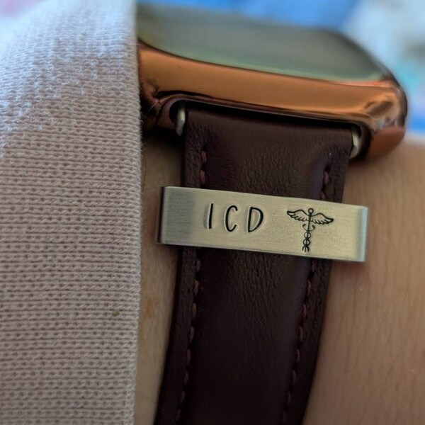 Smart Watch Charm | Medical Alert Slide for Watch Band, Personalized ID ...