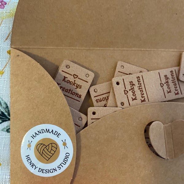 Personalised 48x20mm Rectangle Sewing Labels, Custom Microfiber ...