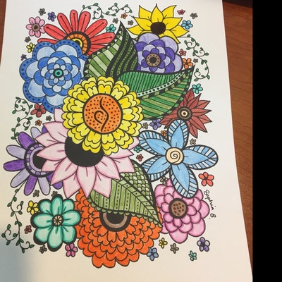 Eating Disorder Recovery Printable Adult Coloring Page - Etsy