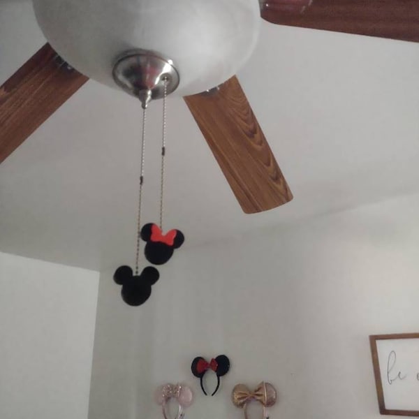 Mickey Mouse Ceiling Fan Pull | Disney Bedroom | Disney Home Decor - Etsy