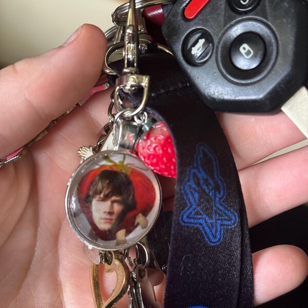 Strawberry Sam Keychain - Etsy