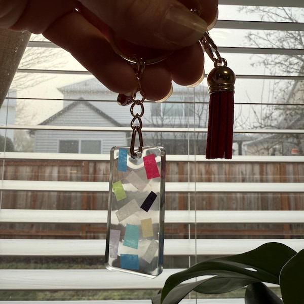 Eras Tour Concert Confetti Hand Made Keychain. - Etsy