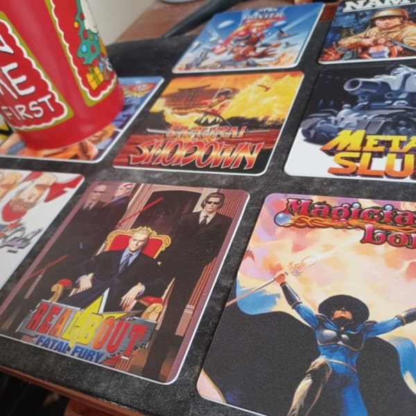 Classic Video Game Drink Coasters - Neo Geo AES Set of 8 - Etsy