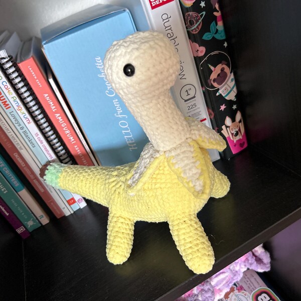 Bananasaurus Dinosaur NO SEW Crochet Pattern - Etsy UK