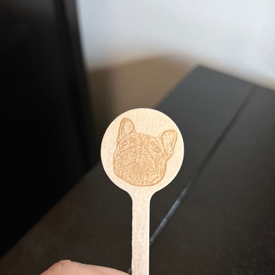 Signature Dog Drink Stir Stick, I Do Too Wood Engraved Cocktail Sticks ...