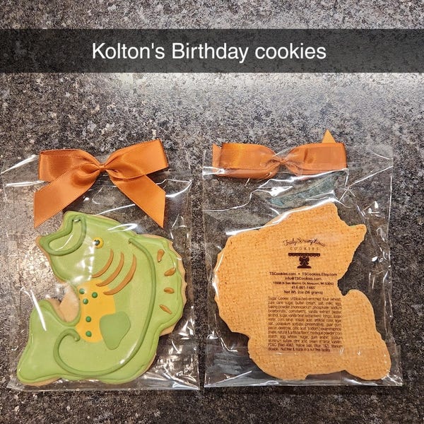 Bass Fish Cookies (4" Size, Bowed) - Next Ship Date is 12/30/25 or Can ...