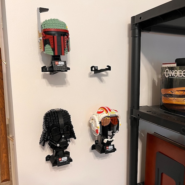 Ultimate Display Wall Mount Display for All Lego Helmets Boba Fett ...