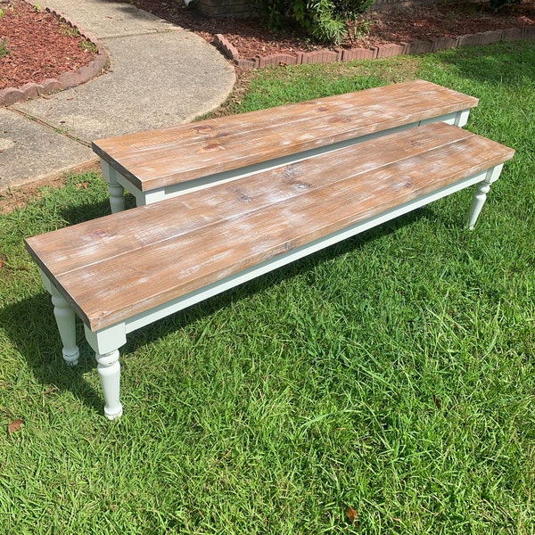 Cottage Farmhouse Bench and Coffee Table Legs - Set of 4 - 2.75" X 16 ...