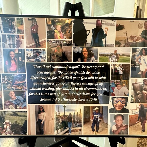 PRINTABLE Graduation Photo Collage, Graduation Gift, Graduation Cap ...