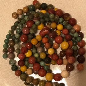 15.5 8x12mm Natural grey map stone rondelle beads | Etsy