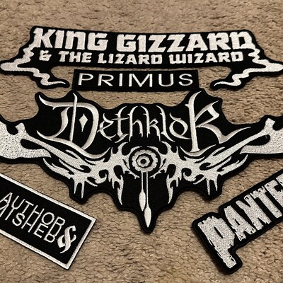 King Gizzard & the Lizard Wizard Back Patch. Sew on Patch. - Etsy