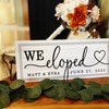 We Eloped Sign, We Eloped Wooden Wedding Signs, Elopement Announcement ...