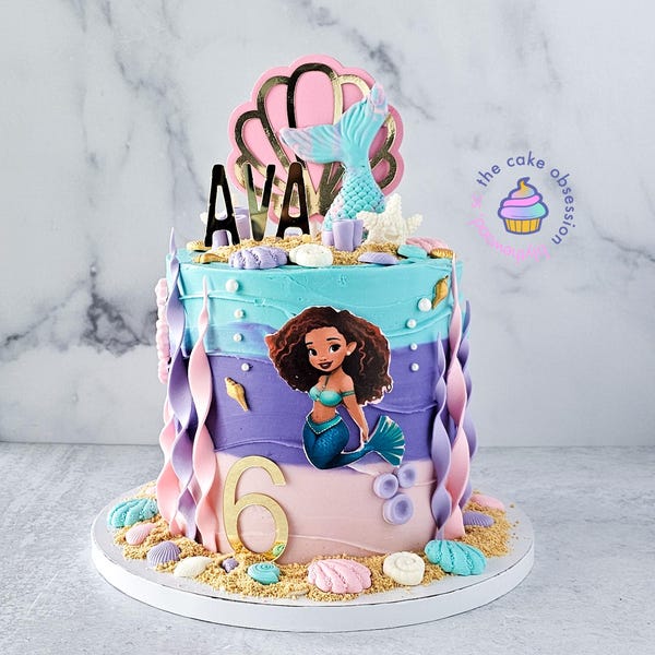 Printable Cake Topper, Pastel Happy Birthday Party, Rainbow, Girl ...