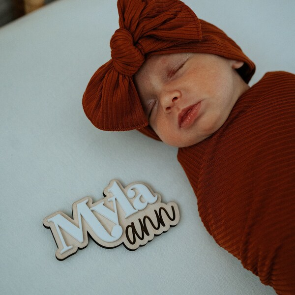 Name Sign | Mini Baby Name Sign | Name Announcement | Hello My Name is ...