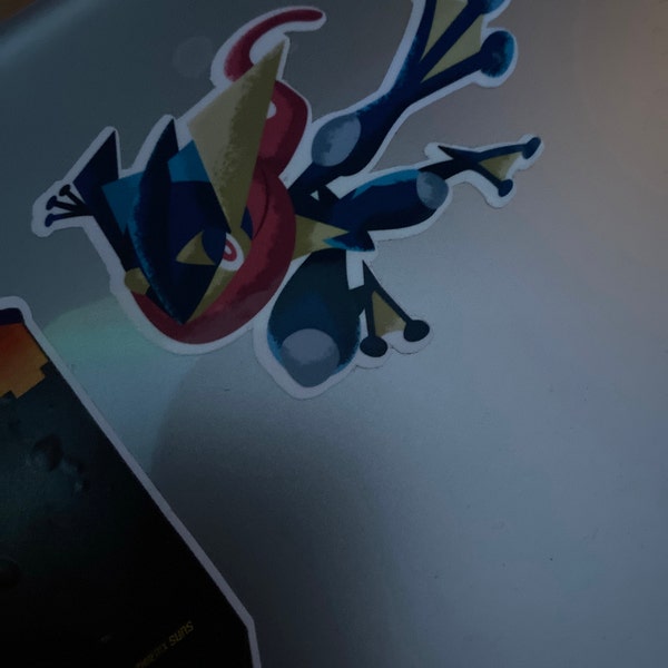 Greninja Vinyl Sticker - Etsy