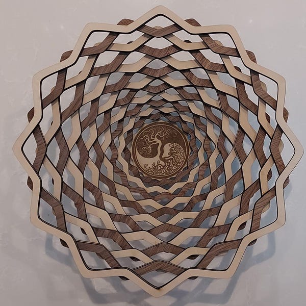 Bundle: 8 Stacked 12-point Laser Cut Basket Designs. SVG, DXF, PDF ...