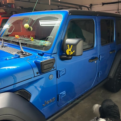 Alien Hand Wave Peace for Jeep Side Mirrors Wave Decal Set of 2 Hand ...