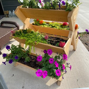5 Box Tier Planter Plans, Multi-tier Planter, Fence Picket Planter ...