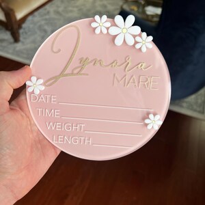 Acrylic Baby Milestone Marker, Baby Milestone Discs, Interchangeable ...