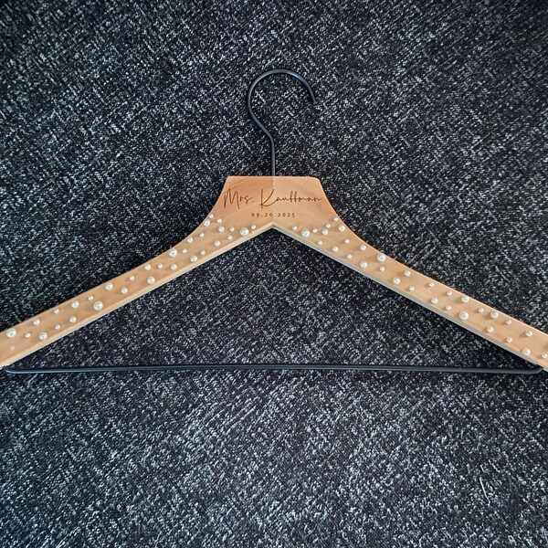 Wedding Title Hanger, Wedding Hangers, Bridesmaid Hanger, Personalized ...