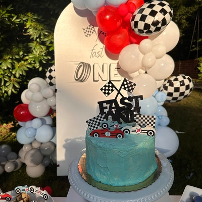 First Birthday Decal Fast One Backdrop Fast One First Birthday Happy ...