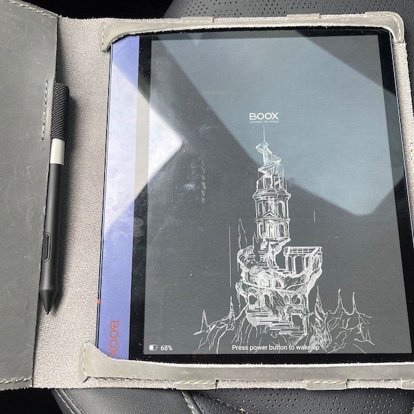 Supernote A5x Case, Personalized Leather Onyx Boox Note Air 2 Folio ...