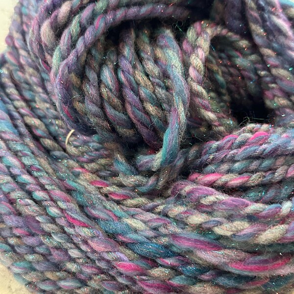 Rhubarb Crumble Polwarth Wool Viscose Tweed Blend Dyed Combed Top Fiber ...