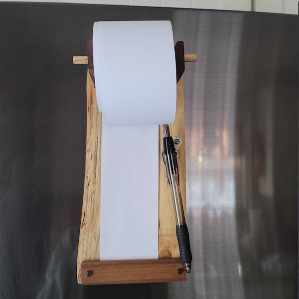 Wooden Roll Pad Holder Wall Mounted TO DO Shopping List - Optional ...