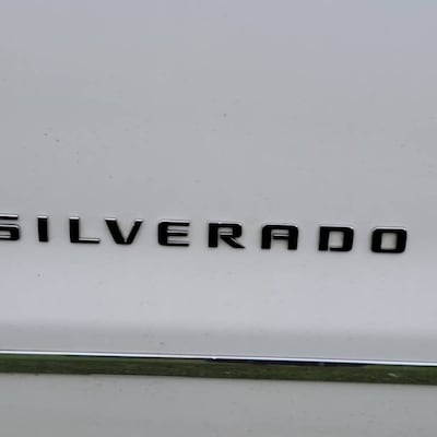 2007-2018 Chevy Silverado 1500 Emblem Overlay Decal Letters BLACK Set ...