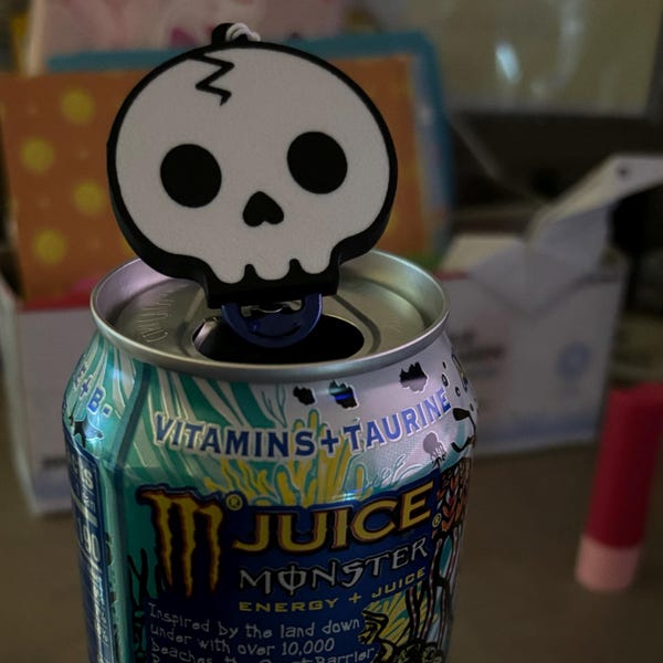 Spooky Skull Cute Soda Can Tab Opener With Keychain Strap- Unique ...
