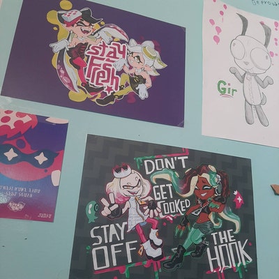 Splatoon Idol Stickers Mix and Match Squid Sisters off the Hook Deep Cut - Etsy UK