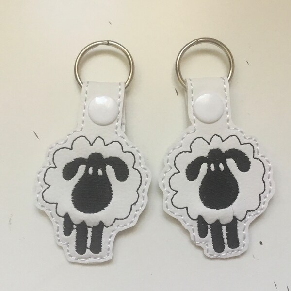 DIGITAL PATTERN, Sheep Key Fobs, Lisey Designs, Digital Embroidery ...