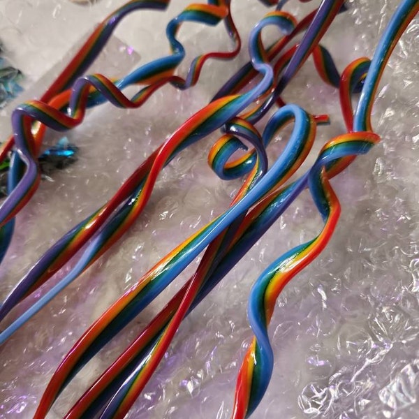 COE90 Rainbowpremium Vitrigraph Ribbons for Fused Glass Projects! Sold ...