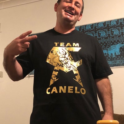 Saul El Canelo Team Canelo Mens Shirt Boxing Tee Gold Foil. Black - Etsy