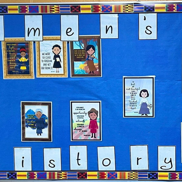 Womens History Month, Bulletin Board Kit, Amanda Gorman, Malala ...