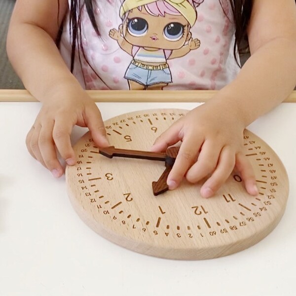 Montessori Learn to Tell Time Toy Clock - Clockworks Learning Game ...