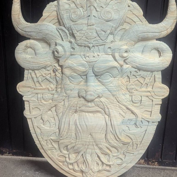 Viking Mask , Viking Coat of Arms , Panel Relief for CNC Router Aspire ...