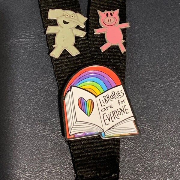 Libraries Are for Everyone | Enamel Pin | Librarian | Pride | - Etsy