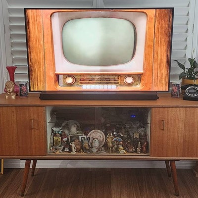 Vintage Samsung Frame TV Art, Blank Turned off Retro Tv Photo, 529 ...