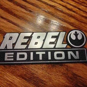 Custom REBEL EDITION Automobile Car Emblem - Etsy