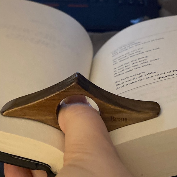 Thumb Book Page Holder, PERSONALIZED for Book Lovers,read Holder,thumb ...